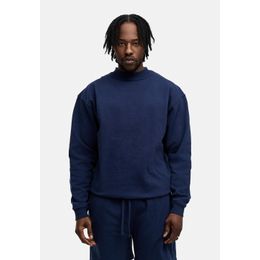 Sweatshirt DAILY COTTON "Daily Cotton Sweatshirt OVERSIZE CREW-NECK PULLOVER", Jungen, Gr. L, navy washed, Obermaterial: 100% Baumwolle CO., Rundhals, Sweatshirts Sweatshirt