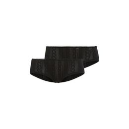 Panty LSCN BY LASCANA, Damen, Gr. 32/34, schwarz, Obermaterial: 100% Baumwolle, unifarben, Unterhosen Panty, in knapper Pasform