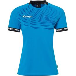 Trainingsshirt Kempa "Trainings-T-Shirt WAVE 26 WOMEN", Damen, Gr. L, blau (Kempablau, royal), Obermaterial: 100% Polyester Pol. recyc.., Shirts