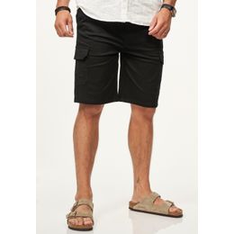 Cargoshorts Soulstar "Soulstar Cargoshorts mit Stretchanteil Kurze Hose f&uuml;r Herren", Herren, Gr. M, Einheitsgr&ouml;&szlig;e, schwarz, Obermaterial: 98% Baumwolle CO. 2% Elasthan EL., Hosen, Sommershorts mit Elasthan-Anteil & Gummibund - Bermuda Regular-Fit