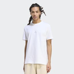 T-Shirt adidas Sportswear "M AK SL TEE", Herren, Gr. M, wei&szlig;, Obermaterial: 100% Baumwolle, normal, Rundhals, Shirts T-Shirt, mit Rundhalsausschnitt, ohne Verschluss, aus Baumwolle, normale L&auml;nge