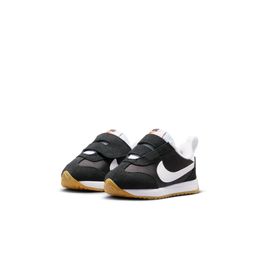 Sneaker Nike Sportswear "PACIFIC (TD)", M&auml;dchen, Gr. 21, schwarz, wei&szlig;, iron grau, gum light braun, Leder, Textil, Schuhe Sneaker, mit praktischem Klettverschluss