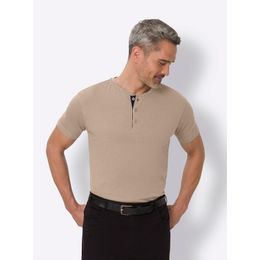 Rundhalsshirt CLASSIC "Rundhals-Shirt", Jungen, Gr. 48/50, beige, 100% Baumwolle, unifarben, Rundhals, Shirts Rundhalsshirt