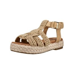 Toms Shoes Riemchensandale TOMS "TOMS Sandalen Textil", Damen, Gr. 40, beige, Textil, Schuhe Riemchensandale
