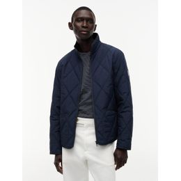 Steppjacke Tommy Hilfiger "DIAMOND QUILT", Herren, Gr. L, desert sky, Web, Obermaterial: 100% Polyester, regular fit, Jacken Steppjacke, mit Rautensteppung und Rei&szlig;verschluss