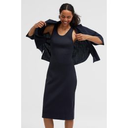 Sommerkleid SENSES.THE LABEL, Damen, Gr. M/L, US-Gr&ouml;&szlig;en, night navy, Single Jersey, Material: 97% Baumwolle, 3% Elasthan, unifarben, slim fit normal, Rundhals, normaler Saum, Kleider Sommerkleid, mit Baumwolle