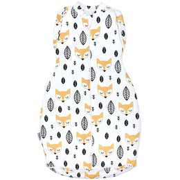 Pucksack TUPTAM "Pucksack Babay Schlafsack Pucksack Round" Gr. 0 bis 3M, wattiert 2.5 tog, f&uuml;chse orange, Schlafs&auml;cke, L: 62cm, Obermaterial: 100% Baumwolle CO., L:62cm