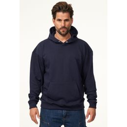 Hoodie Soulstar "Oversize Kapuzenpullover Sweater Pullover f&uuml;r Herren", Herren, Gr. L, blau (navy), Obermaterial: 100% Baumwolle CO., Sweatshirts Hoodie, Herren Oversize Kapuzenpullover mit Button Pullover Sweater