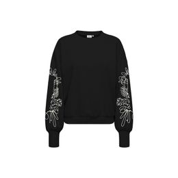 Sweatshirt Only "Sweatshirt ONLBROOKE SWEAT 1er Pack", Damen, Gr. L, schwarz, Obermaterial: 60% Baumwolle CO. 40% Polyester PES., Sweatshirts Sweatshirt