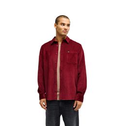 Langarmhemd Quiksilver "Smoke Trail Cord", Herren, Gr. L, US-Gr&ouml;&szlig;en, rot (oxblood rot), Obermaterial: 100% Baumwolle., Hemden