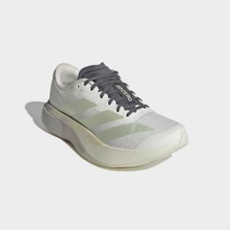 Laufschuh adidas Performance "ADIZERO EVO SL", Damen, Gr. 38,5, sanftes wei&szlig;, ice gold metallic, granite, Textil, Schuhe Laufschuh, angelehnt an das Design vom Adios Pro Evo