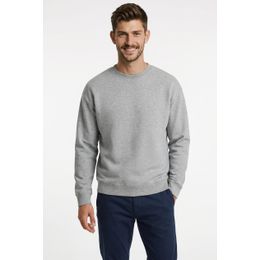 Jack & Jones Strickpullover JACK & JONES "JPRBLABRADFORT KNIT CREW NECK", Herren, Gr. L, grau (light grau melange), Strick, Obermaterial: 67% Polyester, 25% Polyacryl, 8% Nylon, meliert, relaxed fit normal, Rundhals, Pullover Strickpullover