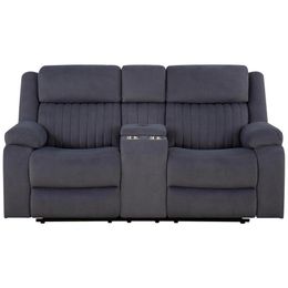 Mid.you Heimkino-Sofa, Grau, Metall, 2-Sitzer, 186x102x99 cm, Relaxfunktion, Wohnzimmer, Sofas & Couches, Sofas, Heimkino Sofas