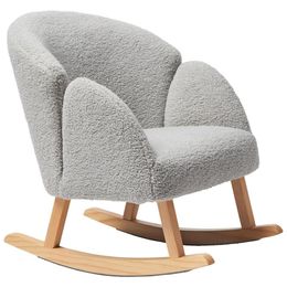 Jimmylee Kinder-Schaukelsessel Natur Grey, Grau, Textil, Uni, 55.5x55x46.5 cm, Kinder- & Jugendzimmer, Kinderm&ouml;bel, Kindersitzm&ouml;bel & -tische, Kindersessel & -sofas