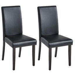 Livetastic Stuhl-Set, Schwarz, Holz, Textil, F&uuml;llung: Schaumstoff, eckig, 46x95x56.5 cm, Esszimmer, St&uuml;hle, Esszimmerst&uuml;hle, Esszimmerst&uuml;hle-Set
