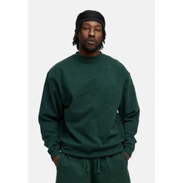 Sweatshirt DAILY COTTON "Daily Cotton Sweatshirt OVERSIZE CREW-NECK PULLOVER", Jungen, Gr. L, gr&uuml;n washed, Obermaterial: 100% Baumwolle CO., Rundhals, Sweatshirts Sweatshirt