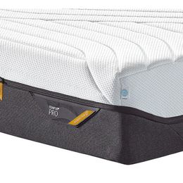 Tempur Matratze Pro&reg; Coolquilt, Wei&szlig;, Anthrazit, Textil, F&uuml;llung: Viskoelastischer Kern, rechteckig, 100x200 cm, H&auml;rtegradauswahl, &Uuml;ber- und Sondergr&ouml;&szlig;en erh&auml;ltlich, Bezug abnehmbar/waschbar, f&uuml;r Hausstauballergiker geeignet, verstellbare Lattenroste alternative Gr&ouml;&szlig;en rundum abnehmbar, Schlafzimmer, Matratzen Shop, Matratzen, Viscoschaummatratze