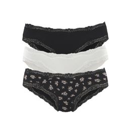 Vivance Brasilslip mehrfarbig Gr. 44/46 f&uuml;r Damen. Mit Spitze. Bequem. Nachhaltig.
