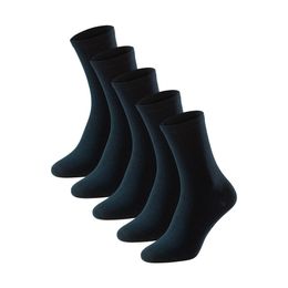 Socken Schiesser "Bluebird", Damen, Gr. 35-38, 804, nachtblau, Obermaterial: 77% Baumwolle, 22% Polyamid, 1% Elasthan, Socken Socken