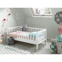 Vipack Kinder-/Juniorbett, Wei&szlig;, Holz, Kiefer, 70x140 cm, Lattenrost, Kinder- & Jugendzimmer, Kinderm&ouml;bel, Kinderbetten