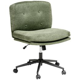 Livetastic Drehstuhl, Gr&uuml;n, Holz, Metall, Kunststoff, Textil, Pappel, Sperrholz, Drehkreuz, 66x90x98 cm, Sitzfl&auml;che 360&deg; drehbar, Arbeitszimmer, B&uuml;rost&uuml;hle, Drehst&uuml;hle