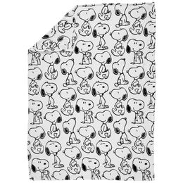 Herding Wohndecke Snoopy, Wei&szlig;, Textil, 150x200 cm, Oeko-Tex&reg; Standard 100, Wohntextilien, Decken, Kuscheldecken