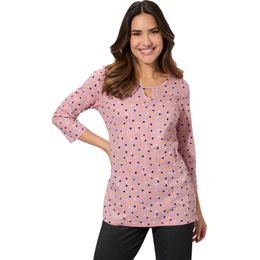Damen 3/4-Arm-Shirt mit Grafik-Druck rosenquarz-bedruckt, Gr&ouml;&szlig;e 44