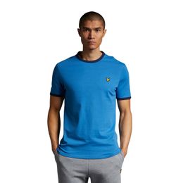 Lyle & Scott Lyle & Scott Ringer T-Shirt Yale Blau/Marineblau