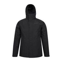 Mountain Warehouse Herren Alaskan 3-in-1-wasserdichte Jacke (Schwarz)