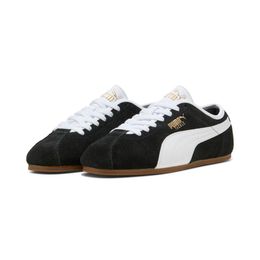 Pony Puma Tackle Wildleder Damen Schwarz Sneakers