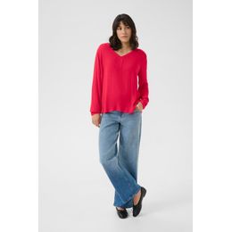 Kaffe Langarm-Bluse Amber Regular fit red
