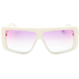 Guess Sonnenbrille Mit Violetten Oder Verspiegelten Gl&auml;sern Und Wei&szlig;en Gl&auml;sern