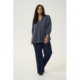 Kaffe Langarm-Bluse Regular fit Midnight Marine