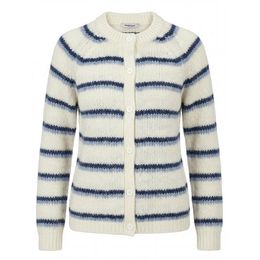 Peter Hahn - Strickjacke, weiss, Gr. 42 / M - Wolle