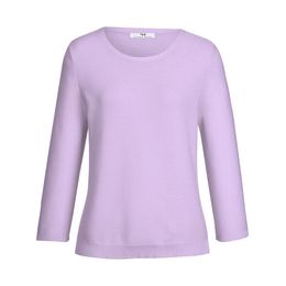 Peter Hahn - Rundhals-Pullover aus 100% SUPIMA -Baumwolle, lila, Gr. 44 / L - Baumwolle