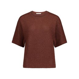 BETTY & CO Betty & Co - Rundhals-Pullover, braun, Gr. 40 / M - Baumwolle