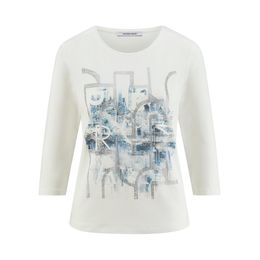Peter Hahn - Rundhals-Shirt mit 3/4-Arm, weiss, Gr. 38 / S
