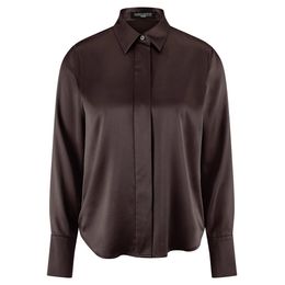 Fadenmeister Berlin - Bluse mit Seide, braun, Gr. 38 / S - Seide