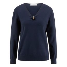 Peter Hahn St. Emile - V-Pullover, blau, Gr. 38 / S