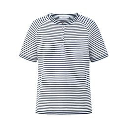 Peter Hahn - Rundhals-Pullover, blau, Gr. 46 / L - Baumwolle