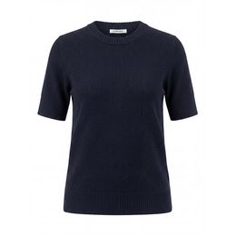 Peter Hahn - Rundhals-Pullover mit Kaschmir, blau, Gr. 42 / M - Schurwolle