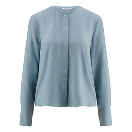 Peter Hahn - Bluse mit Rundhals-Ausschnitt, blau, Gr. 40 / M