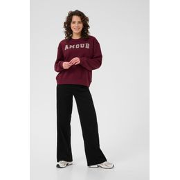 Kaffe Sweatshirt KAelenora Loose fit bordo