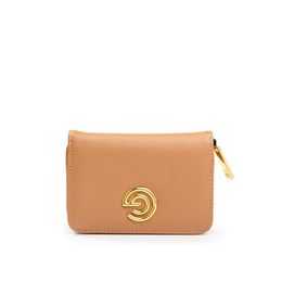 Geldb&ouml;rse GABRIELLA GUCCI "CHIARA", Damen, beige (camelfarben), Lederimitat, Kleinlederwaren, Damen Portemonnaie, Geldbeutel, Money Pocket mit Logo