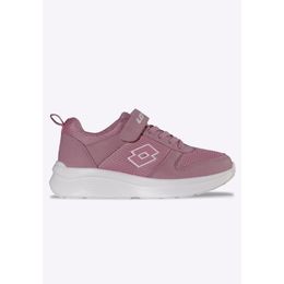 Sneaker Lotto, M&auml;dchen, Gr. 25, dunkelrose, wei&szlig;, Mesh, Synthetik, Schuhe Sneaker