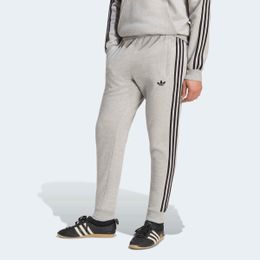 Sporthose adidas originals "3S PT", Herren, Gr. L, N-Gr, grau (medium grau heather, schwarz, normal, gr.), Obermaterial: 70% Baumwolle, 30% Polyester, Hosen Sporthose