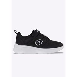 Sneaker Lotto, M&auml;dchen, Gr. 25, schwarz, wei&szlig;, Mesh, Synthetik, Schuhe Sneaker