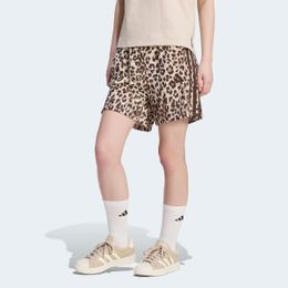 Shorts adidas Sportswear "W AOP SHO", Damen, Gr. S, N-Gr, multicolor, crystal linen, normal, gr., Obermaterial: 55% Baumwolle, 36% Polyester, 9% Viskose, Hosen Shorts, f&uuml;r Erwachsene, mit Gummizug, aus Baumwolle, eng geschnitten