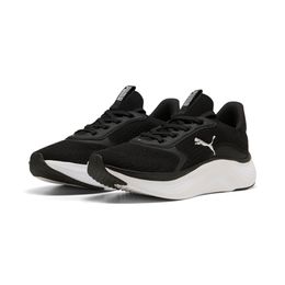 Fitnessschuh Puma "SOFTRIDE MAYVE 2 WNS", Damen, Gr. 37,5, Puma schwarz, Puma wei&szlig;, Puma silber, Textil, Schuhe Fitnessschuh
