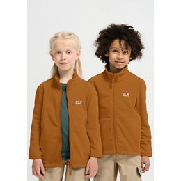 Fleecejacke Jack Wolfskin "TAUNUS 100 FZ K", Jungen, Gr. 128, autumnleaves, Obermaterial: 100% POLYESTER. Futter: 100% POLYESTER, Jacken Fleecejacke